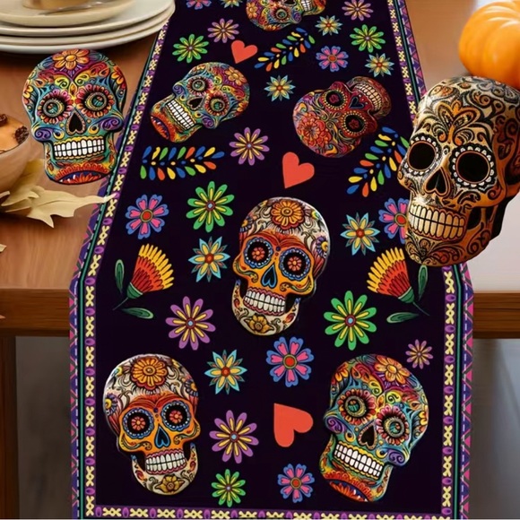 Kitchen | Sugar Skulls Table Runner | Poshmark